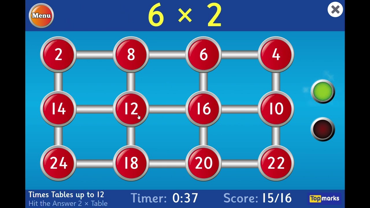 Hit the Button 2 Times Tables.