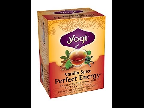 yogi vanilla spice perfect energy tea 16 tea bags pack of 6 1 19lbs