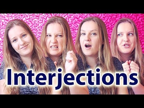 №33 English Vocabulary 11: Interjections - oh!, ah!, ouch!, yuck!, wow!, geez!..