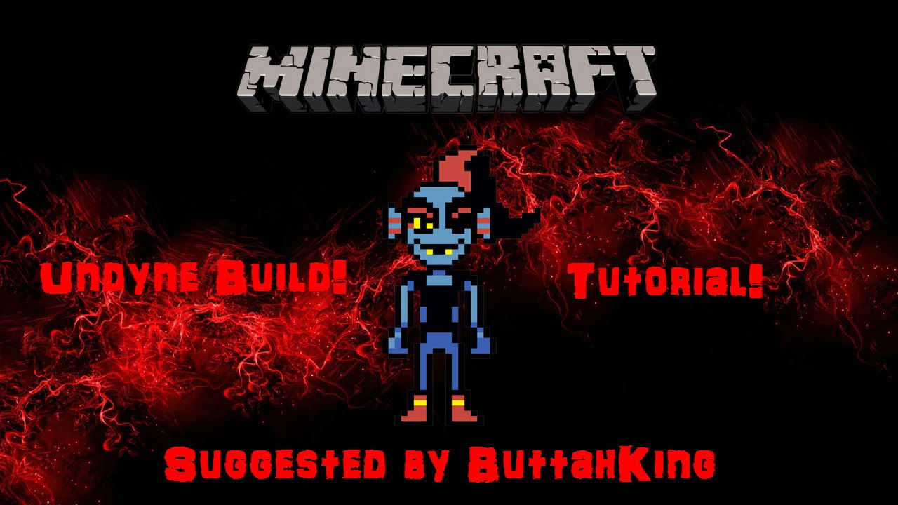 Minecraft Builds | Pixel Art Tutorial | Undyne [6]