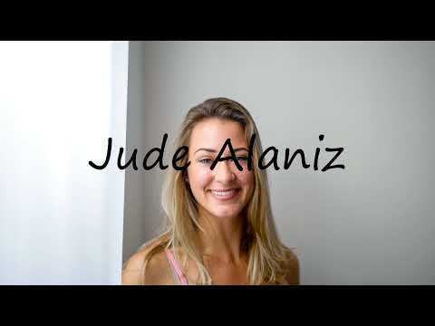 How to pronounce Jude Alaniz in English?