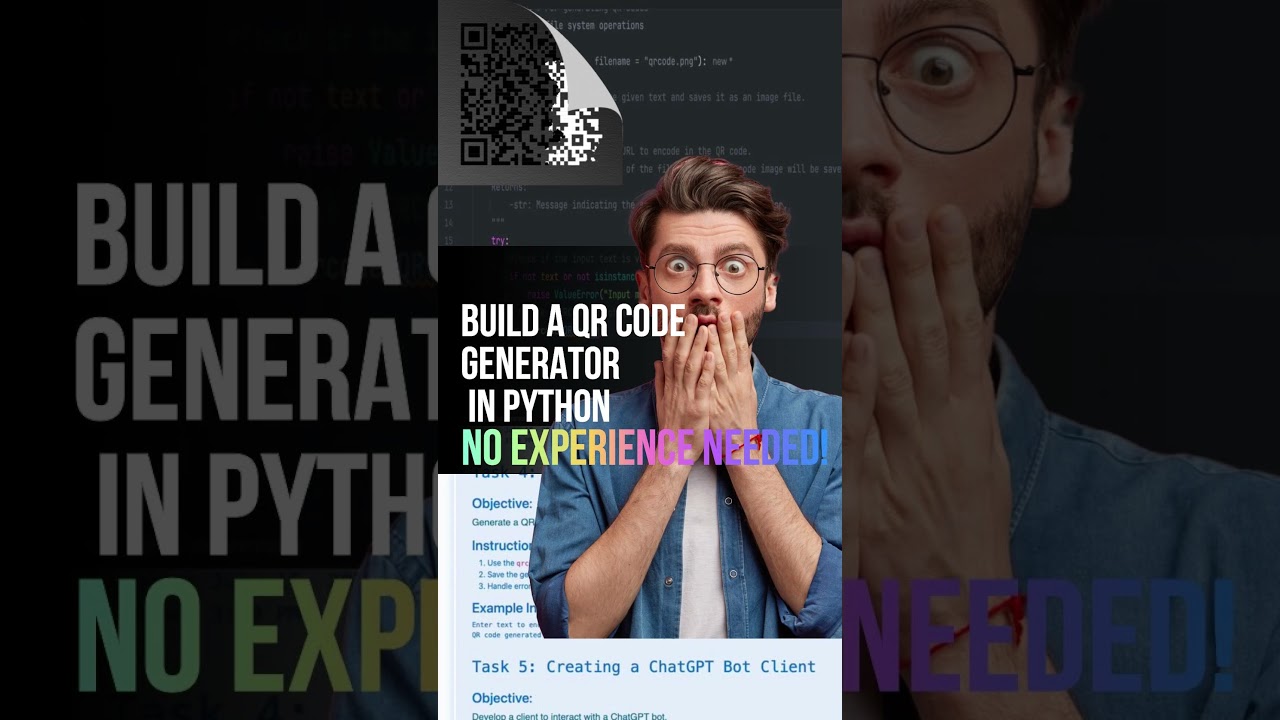 QR code Generation #python #pythonprogramming #learning #qr #qrcode #qrscanner #coding #learnpython