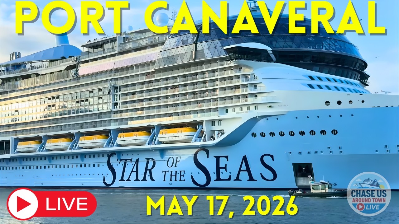 🔴 LIVE: Watching Cruise Ships Leaving Port Canaveral LIVE! (May 17, 2026)
