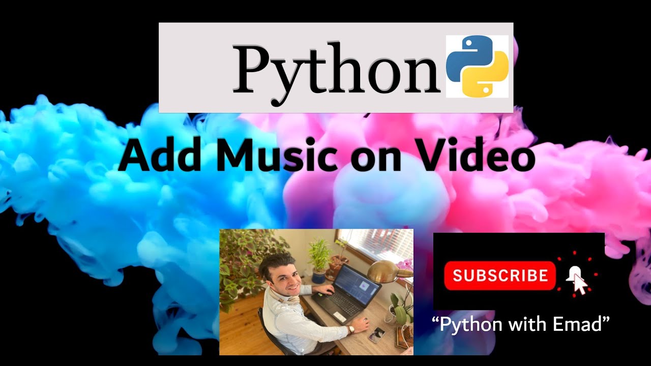 Add a background music on a video in Python