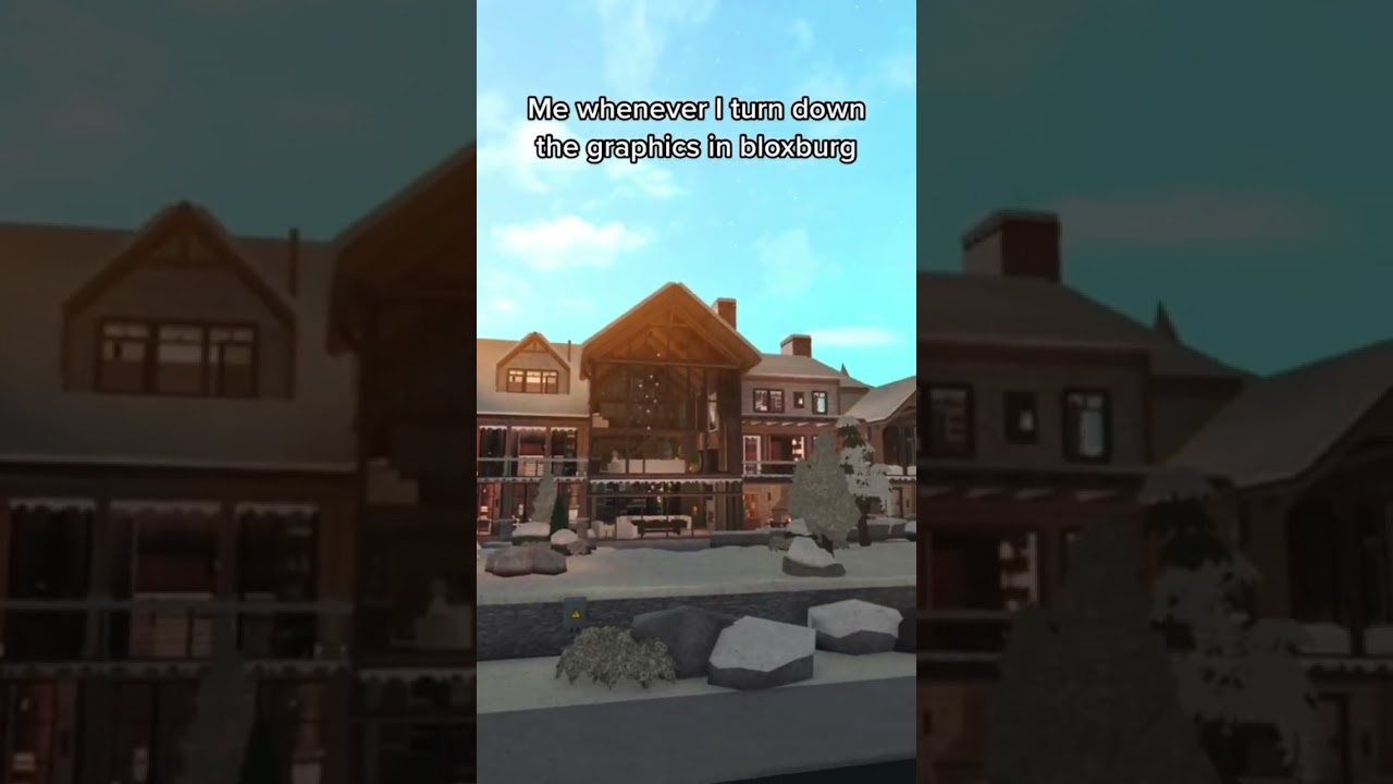 Me whenever I turn down the graphics down in Bloxburg #roblox #bloxburg