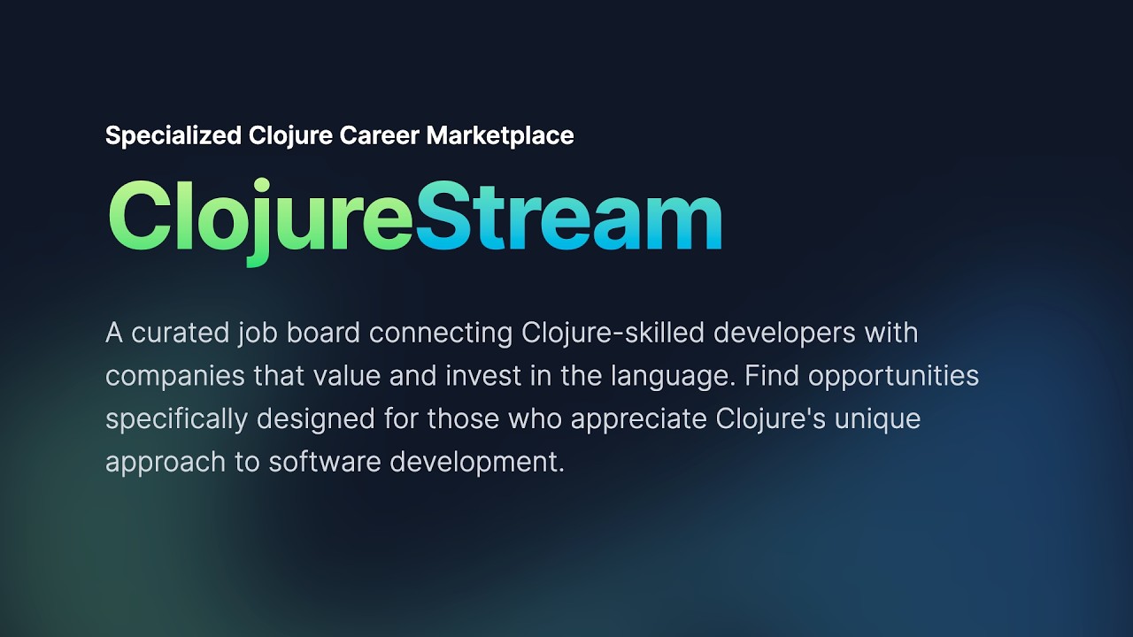 ClojureStream Jobs
