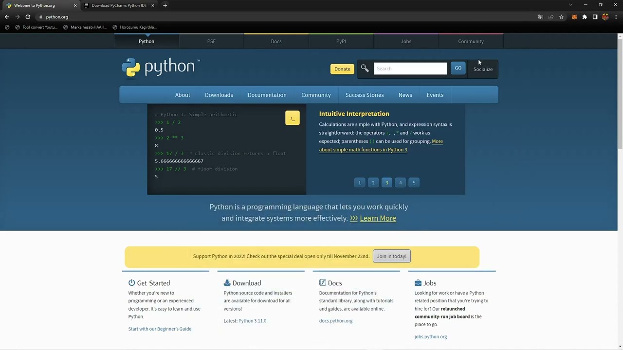 Python dersleri #1 Pycharm ve Pythonun kurulumu