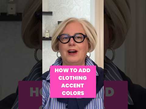 How to Add Clothing Accent Colors the RIGHT Way! #fashion #style #shorts