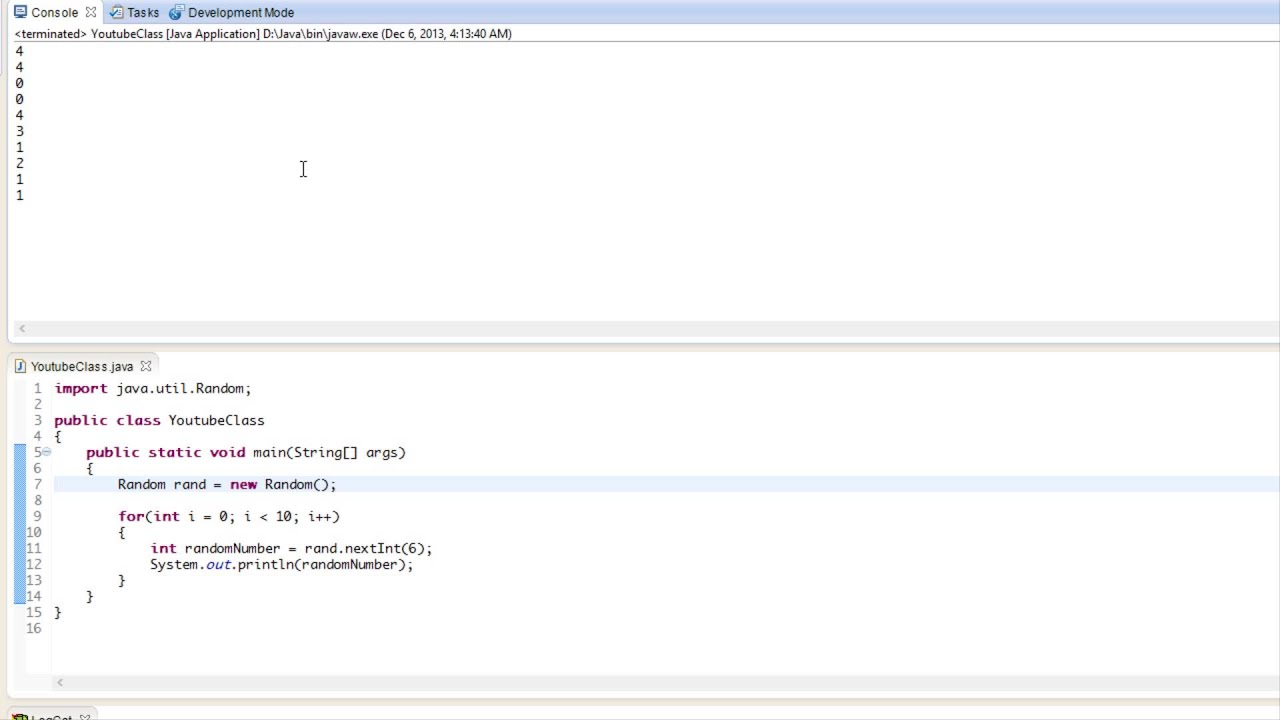 Java Made Easy Tutorial 14 - Random Numbers