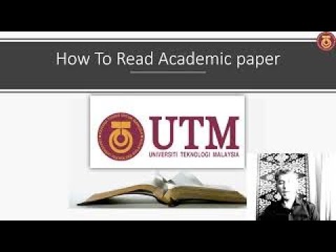 How to Read Academic Paper