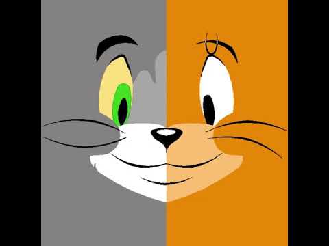 Tom and Jerry drawing in Python turtle graphics