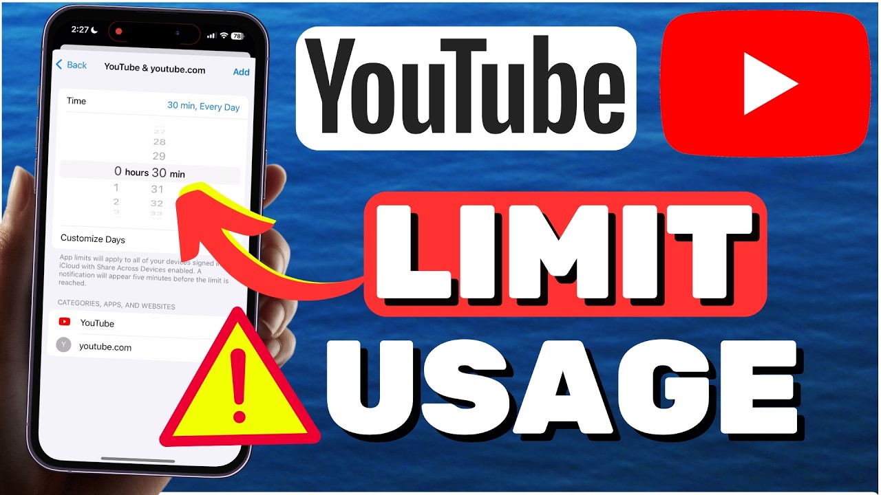 How To Limit Usage Of YouTube (iPhone)