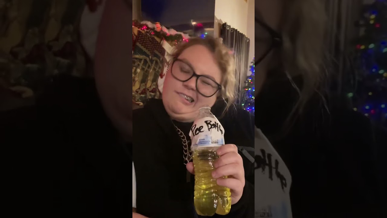 Madison drinking pee