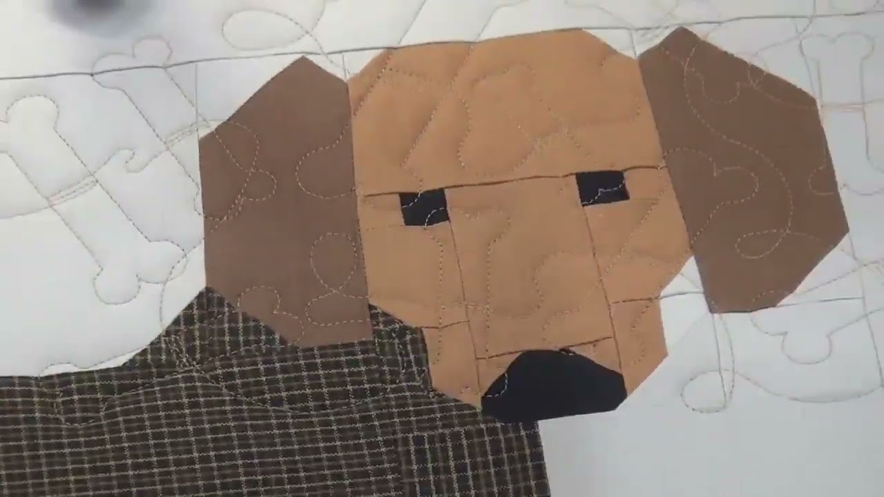 Dog Bones e1 Pattern Quilt Stitching