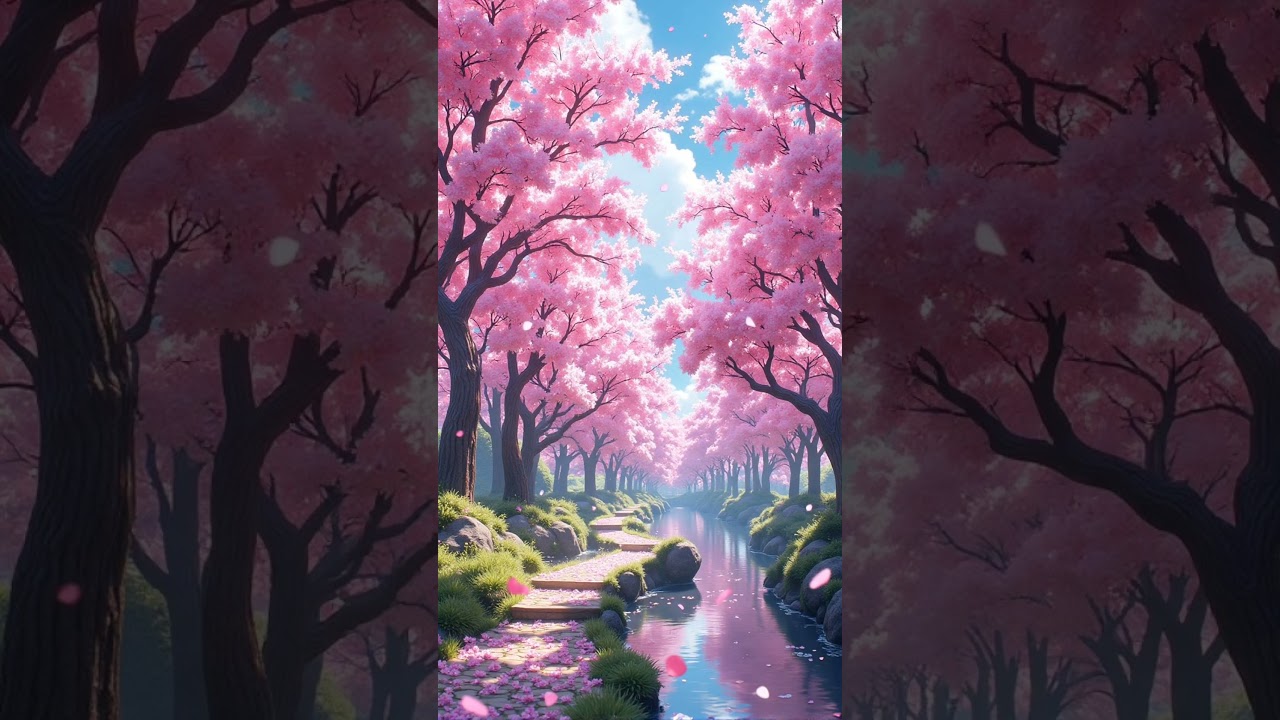 Vibrant Spring Bloom: The Beauty of Sakura  #wallpaper #background #viral #peach