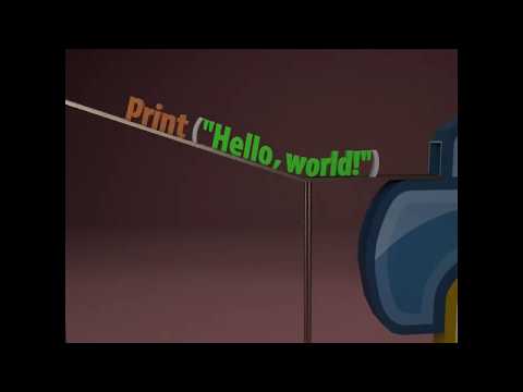 python logo animation in Blender