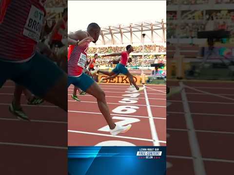 Fred Kerley REMARKABLE COMEBACK To Win 100m World Championship #fredkerley #worldchampionship
