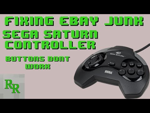 Sega Saturn Controller Fixing eBay Junk Opening and Cleaning