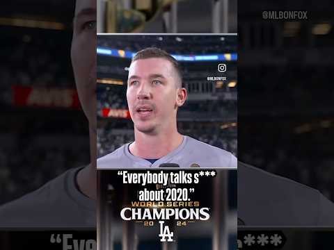 Walker Buehler: We Deserve This World Series, Everybody Talks S*** About 2020 #worldseries #dodgers