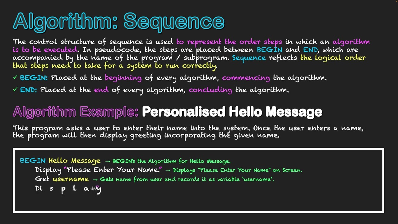 Algorithm: Sequence Example