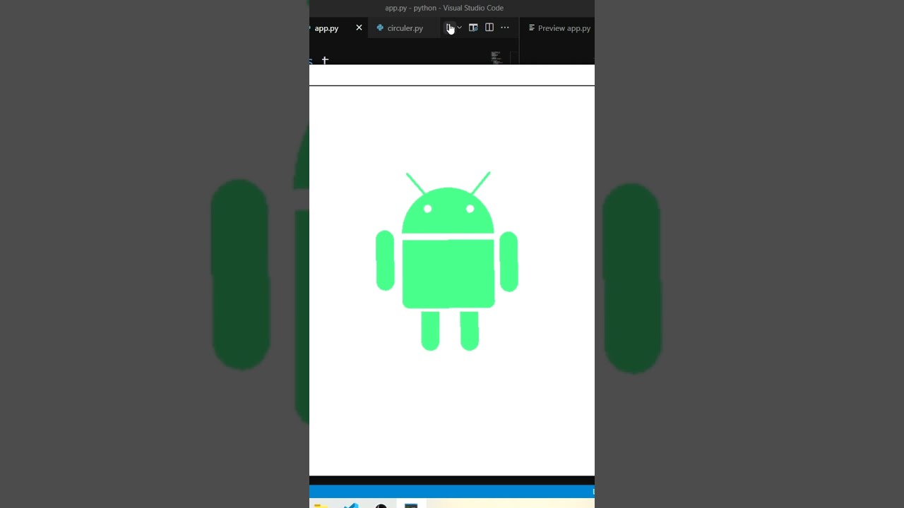 draw Android Logo using Python #Turtle