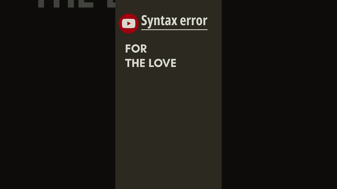 Live streaming🔴🕚| join us on youtube | syntax error| #coding
