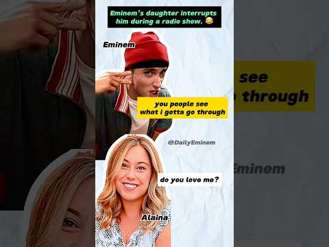 Eminem's daughter interrupts him ๐๐ #eminem