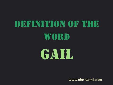 Definition of the word "Gail"