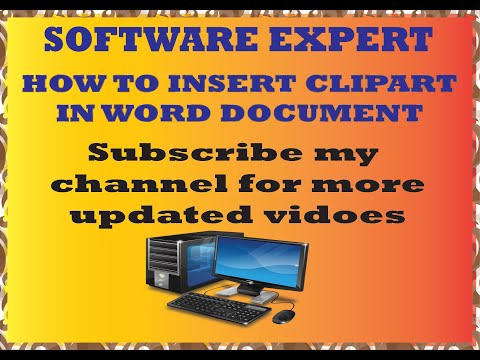 how to add clipart in word