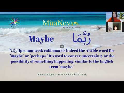 How to say yes, no, maybe in Arabic. Unit 1. Gravity Arabic course.