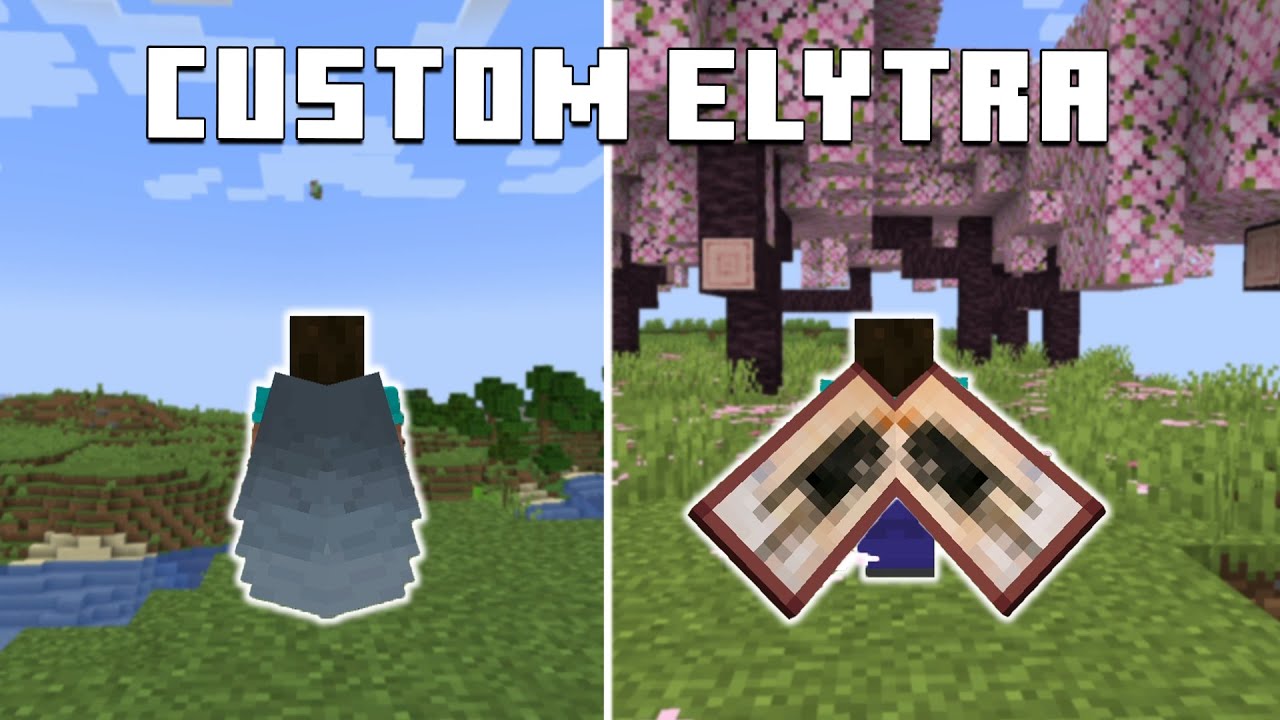 How to Make CUSTOM ELYTRA In Minecraft (Java/Bedrock/PE)