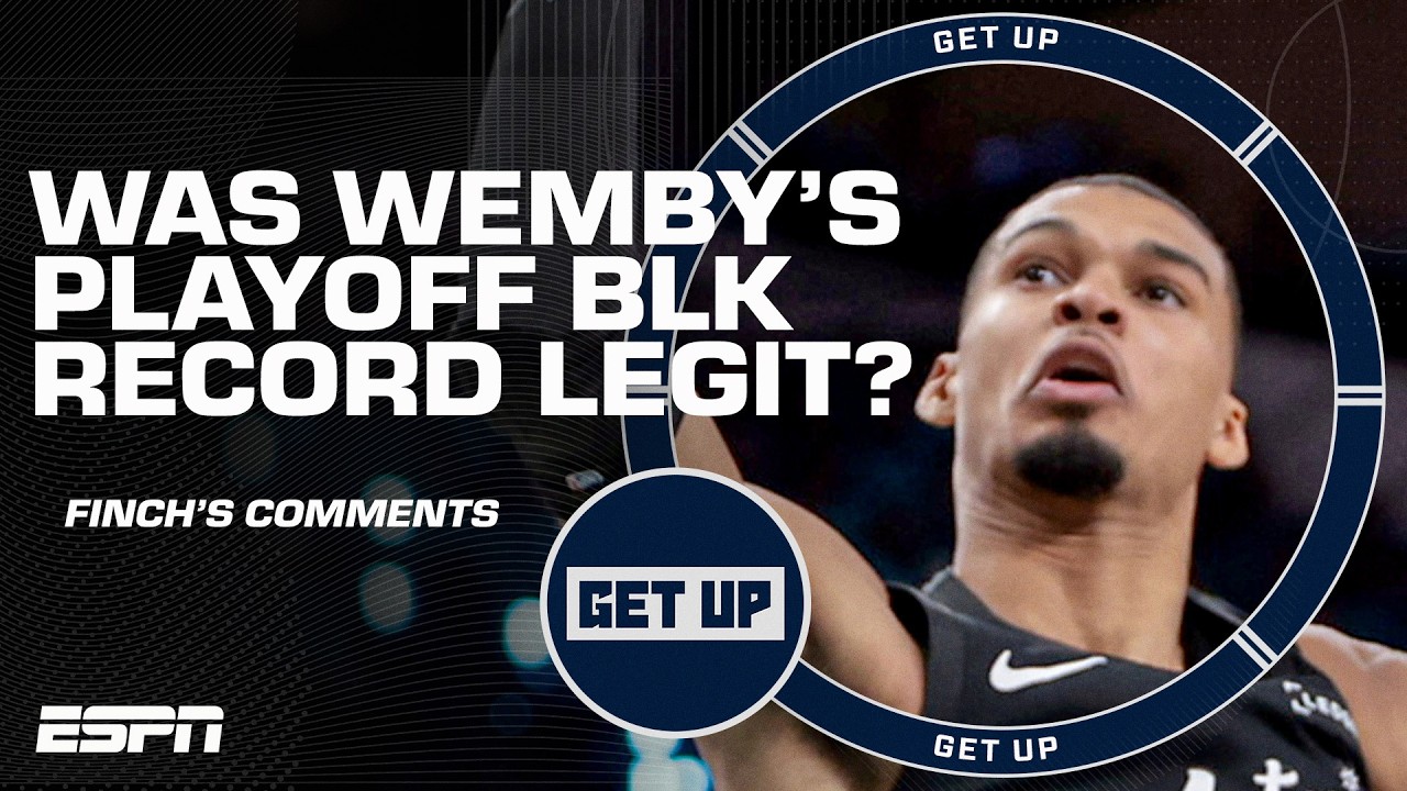 BLOCK or GOALTEND? 👀 The Get Up crew reviews Wemby’s blocks vs. Wolves in Game 1