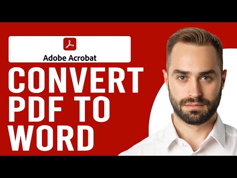 How to Convert PDF to Word in Adobe Reader (Convert PDF to Word)