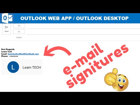 How to Setup Email Signatures for the Outlook Web App and Outlook Desktop - Office 365