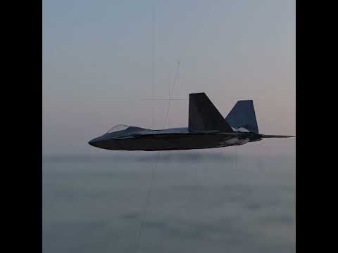 F-22(Redo) external Wireframe #blender