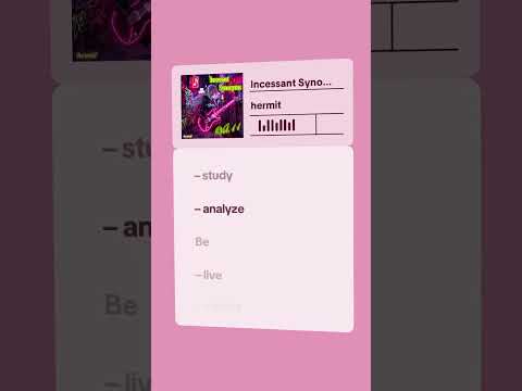 Incessant Synonyms, Vol.11
