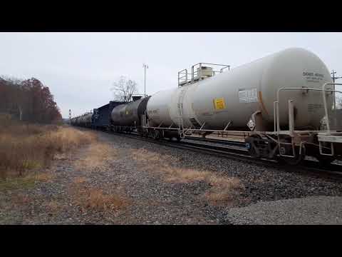 Canadian national eastbound 396 3846+EX citrail 3945 shaftsburg Michigan November 21 2021