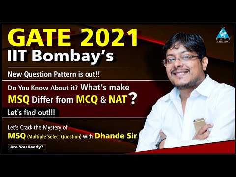 What's make MSQ Differ from MCQ & NAT?| Gate 2021 | Let's Crack the Mystery of MSQ with Dhande Sir