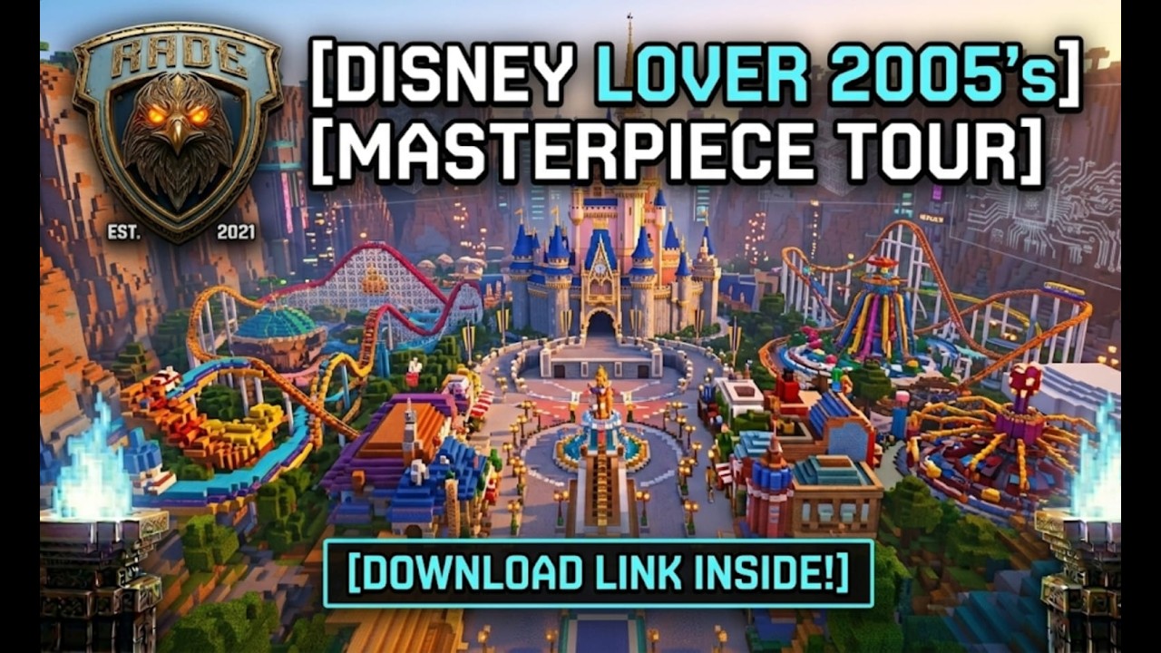Inside Minecraft's Most Detailed Disney Map!