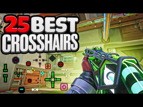 THE BEST 25 Crosshairs To USE In VALORANT (With Codes)
