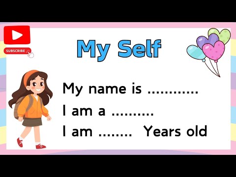 My Self || Introduction My Self In English || My Self Essay For kids ||
