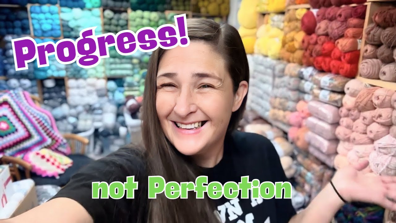 My Huge YARN HOARD Organization ... Progress, NOT Perfection 🧶🤓 | Yarn Geek Vlog