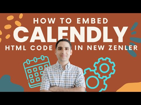 How to embed calendar booking page Calendly HTML code in New Zenler