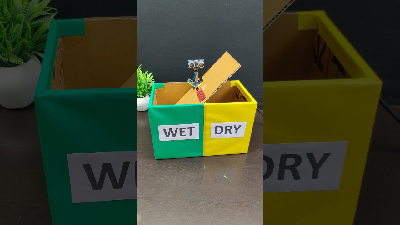 Smart Dustbin using Arduino wet and Dry #arduino #arduinoproject #smartdustbin #automaticdustbin