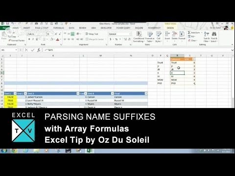 Cleaning Name Suffixes with Array Formulas