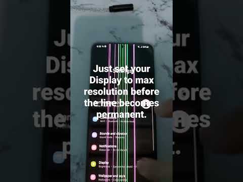 How to stop Vertical Lines on samsung phones