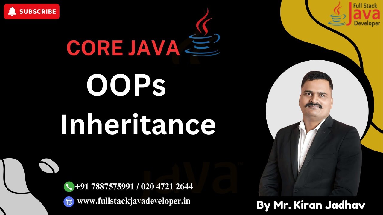Inheritance in Java | OOPs Concept | Learn with Mr. Kiran Jadhav