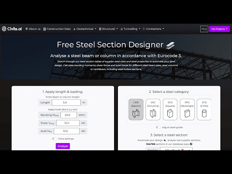 Civils.ai | How to import data in calculator from construction dataset