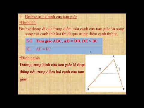 ĐƯỜNG TRUNG BÌNH CỦA TAM GIÁC, HÌNH THANG