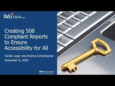 Creating 508 Compliant Reports to Ensure Accessibility for All